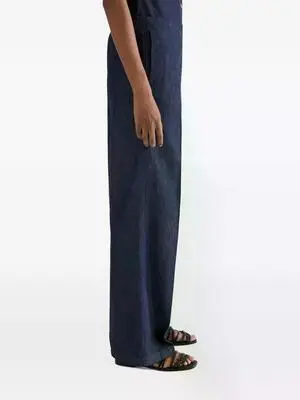 JIL SANDER Chambray Straight-leg Trousers