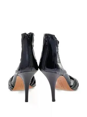 Givenchy Stripe-cut Patent Leather Ankle Boots