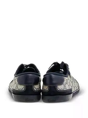 Gucci Gg Supreme Low-top Lace-up Sneakers - Neutrals