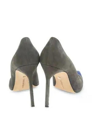 Manolo Blahnik Suede Pointed-toe Pumps