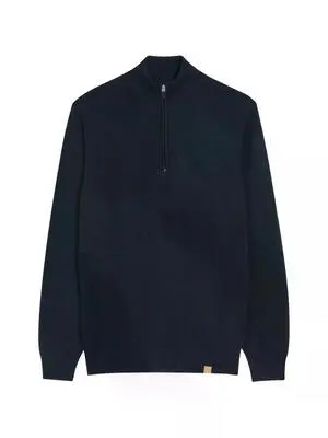 NOW YOU LIVE Woodhouse Zip-neck Sweater