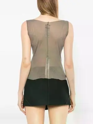 Rick Owens Sheer Raw-edge Top