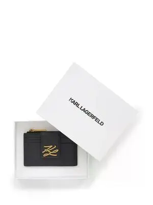 Karl Lagerfeld Logo-plaque Zip Cardholder