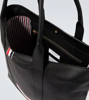 Thom Browne Leather Tote Bag