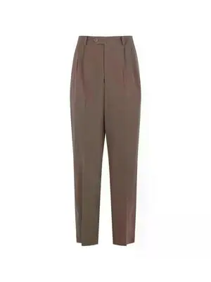 MAGLIANO Herringbone Pleated Trousers - Neutrals