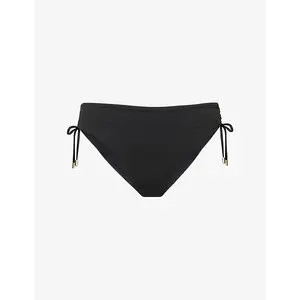 Max Mara Ruched Bikini Bottoms - Black