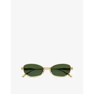 SWAROVSKI Pillow-frame Metal Sunglasses