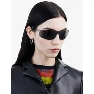 Ray-ban Rb3781 Irregular-frame Metal Sunglasses