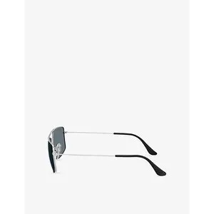 Ray-ban Square-frame Metal Sunglasses - Silver
