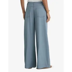 REISS Charlotte Wide-leg Stretch-woven Trousers