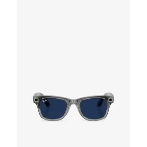 Ray-ban Wayfarer Polarised Square-frame Meta Ai Glasses - Grey