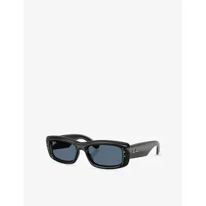 Ray-ban Rb4944 Rectangle-frame Acetate Sunglasses - Black