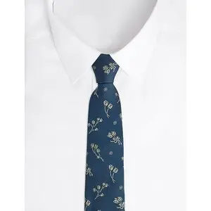 Paul Smith Tulips Silk Tie - Blue