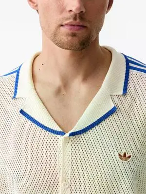Adidas Resort Mesh-knit Short Sleeve Shirt