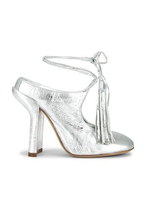 Dries Van Noten Metallic Tie Heel