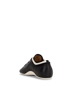 Dries Van Noten Calf Leather Ballet Sneakers - Black