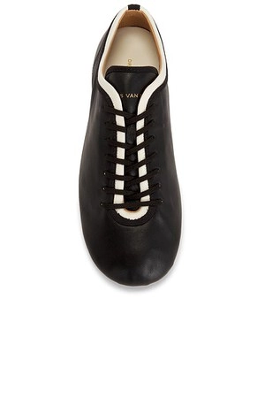 Dries Van Noten Calf Leather Ballet Sneakers - Black