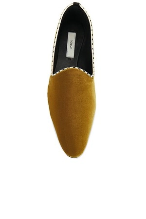 TOTEME Velvet Venetian Slipper - Saffron