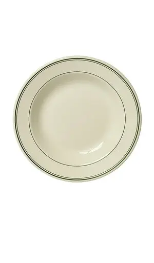 FISH'S EDDY Greenband Soup Bowl - Cream