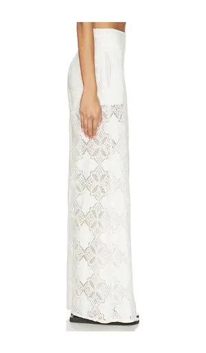 Misa Ravi Lace Wide-leg Trousers