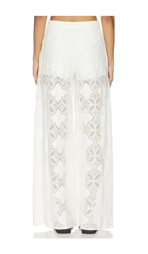 Misa Ravi Lace Wide-leg Trousers