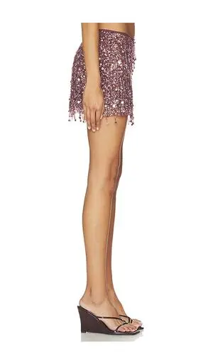 ASTA RESORT X Revolve Yasmin Mini Skirt - Wine