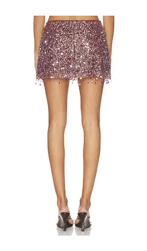 ASTA RESORT X Revolve Yasmin Mini Skirt - Wine