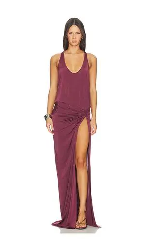 Andamane Juno Tank Maxi Dress - Wine