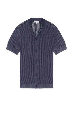 Central Park West Henry Snow Wash Camp Shirt In . Also