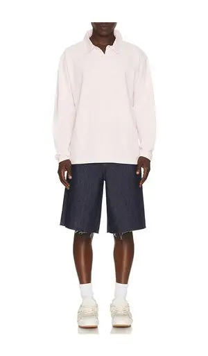 SUNFLOWER Heavy Jersey Rugby Polo In . Also - Blush