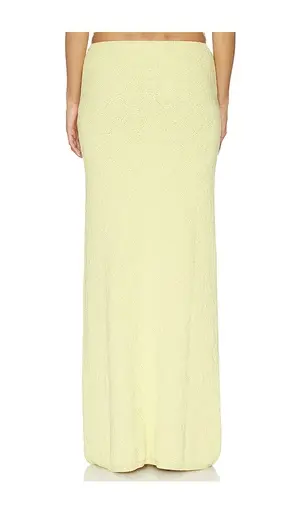 ASTA RESORT Pointelle Carolina Skirt - Lemon