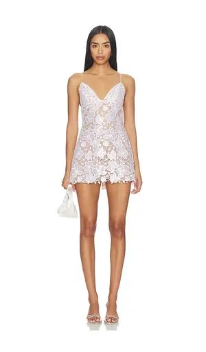 Retrofete Lace Mini Dress - White