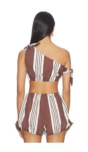 Posse Rosie Tie Top - Brown