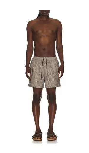 SAMSOE SAMSOE Moses Swim Shorts In . Also - Brown