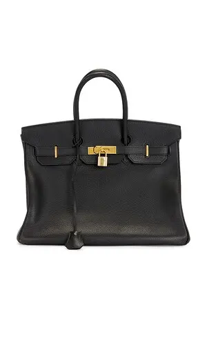 FWRD RENEW Hermes Birkin 35 Retourne Handbag - Black
