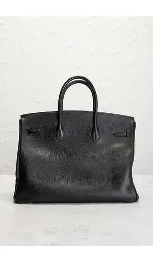 FWRD RENEW Hermes Birkin 35 Retourne Handbag - Black