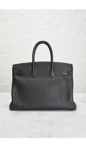 FWRD RENEW Hermes Togo Birkin 35 Handbag - Black