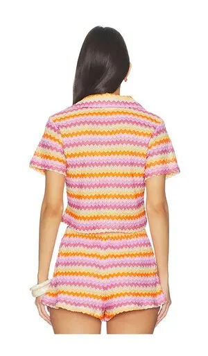 LOVERS AND FRIENDS Nettie Top - Orange,lavender