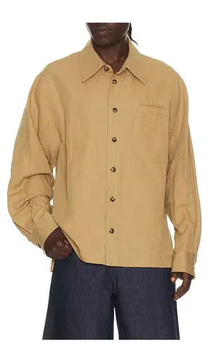 Helmut Lang Helmut Lang Sailor Overshirt In Tan. Size S. Also Tan