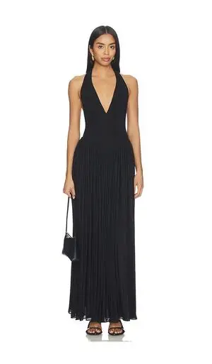 Misha Collection The Ophelia Jersey Gown - Black