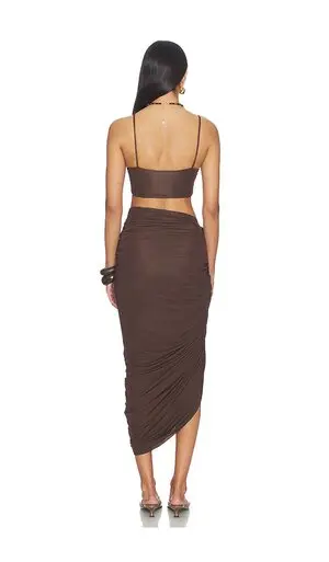 MAYGEL CORONEL Medusa Dress Set - Chocolate
