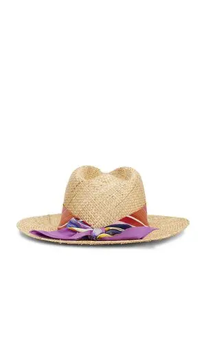 Missoni Straw Sun Hat With Zig Zag Pattern