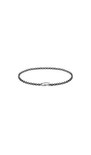 Miansai Rolo Clip Chain Bracelet - Metallic Silver