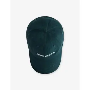 SPORTY & RICH Logo-embroidered Cotton Baseball Cap