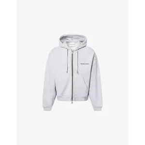 MKI MIYUKI ZOKU Logo-print Zip-up Hoodie - Grey