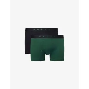 Falke Daily Comfort Pack Of Two Stretch-cotton Boxer Briefs - Sortiment