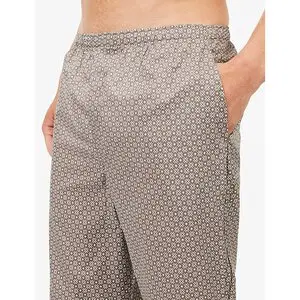 Derek Rose Geo Pattern Cotton Pyjama Set