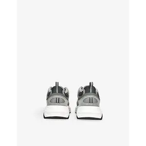 ARNE Flow Runner Leather, Suede And Mesh Trainers - Grey Mixed