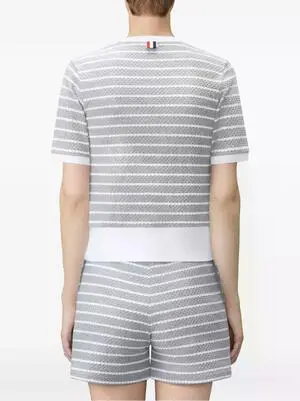 Thom Browne Honeycomb-rib T-shirt