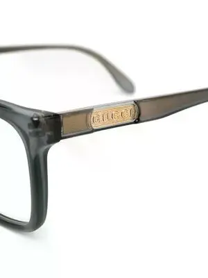 Gucci Rectangular Frame Glasses - Grey